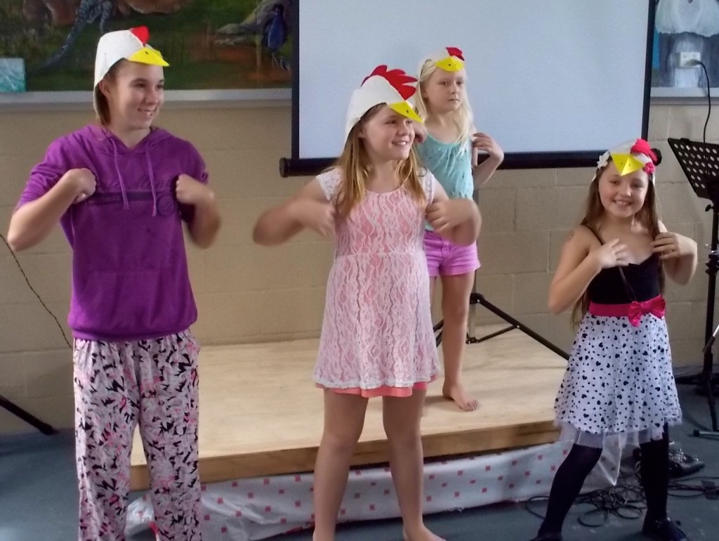 Kids Club practising the Chicken Dance – News Of The Area