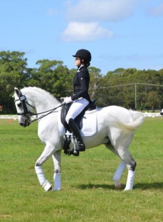Dr Ilona Hudson is pleased to have helped rider Serena Ireland
