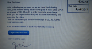 Sophisticated Scam using Telstra Letterhead
