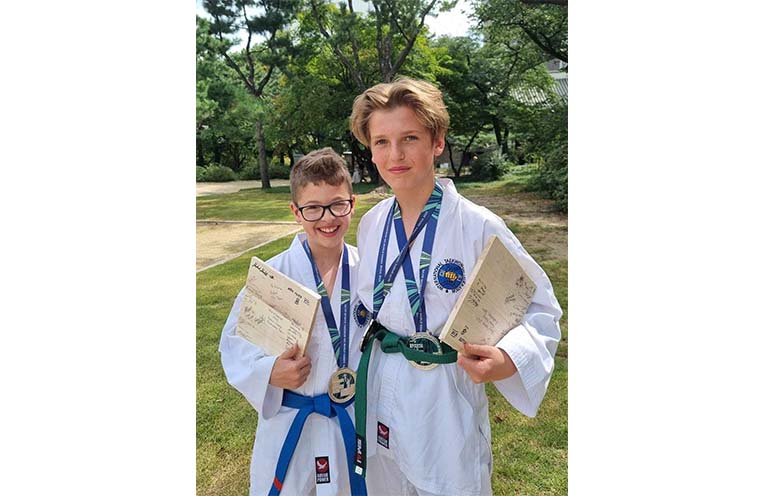 Port Stephens schoolboys Vinnie and Eli capture gold medals for Australia at 2023 Taekwondo ...