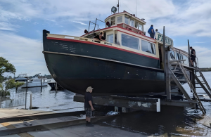 Historic moment for ferry and slipway in Tea Gardens - News Of The Area